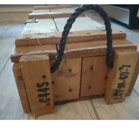Accessories | Military Cannon Projectile Ammunition Wooden Box | Poshmark